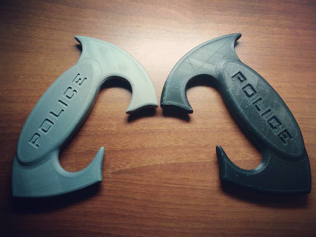 HANDSHOK kubotan yavara brass knuckles keychain 3D model 3D printable ...