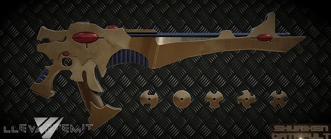 3D model Shuriken Catapult Warhammer 40000 Eldar VR / AR / low-poly ...