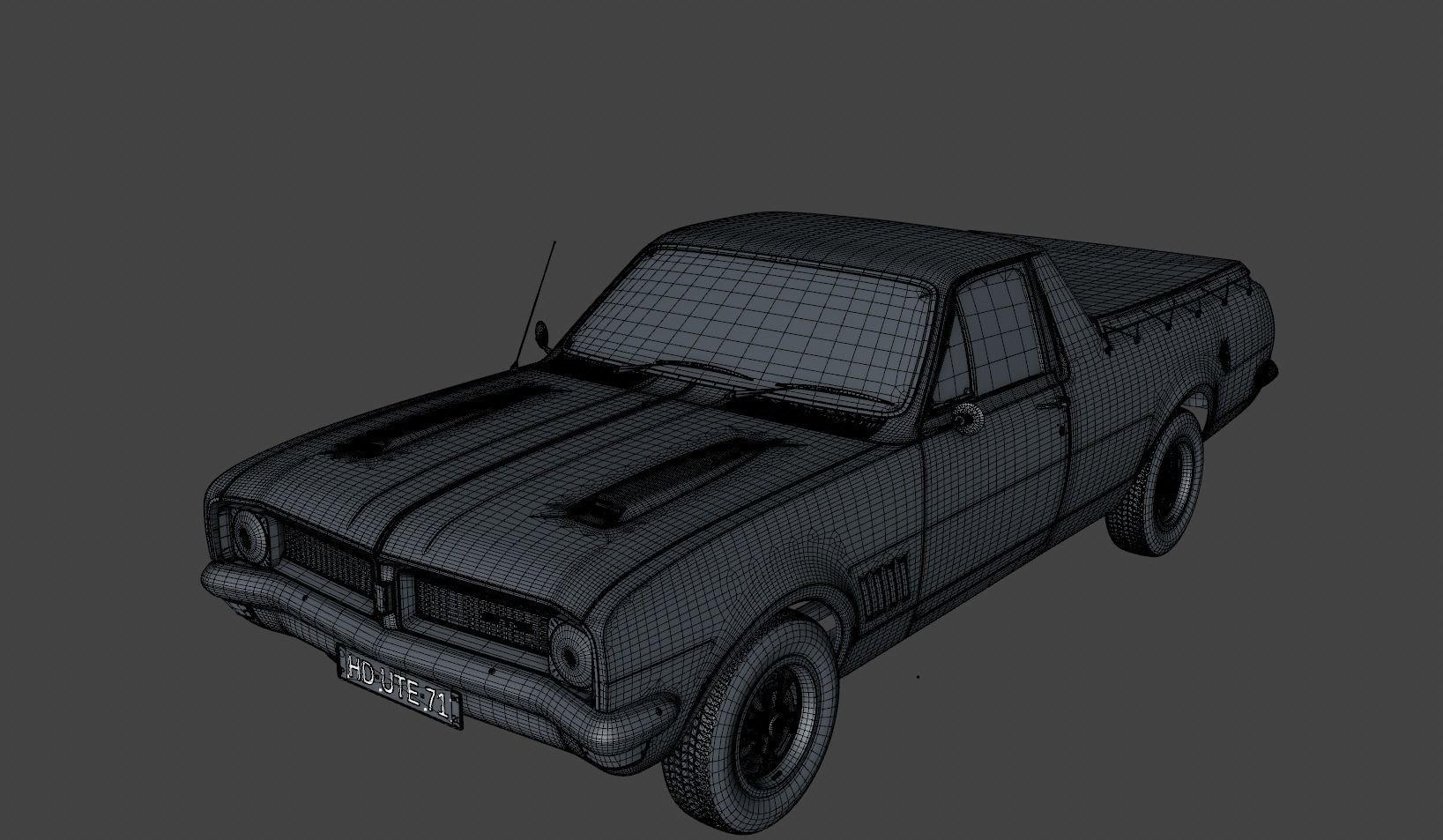 HOLDEN HG UTE GTS 1971 3D model | CGTrader