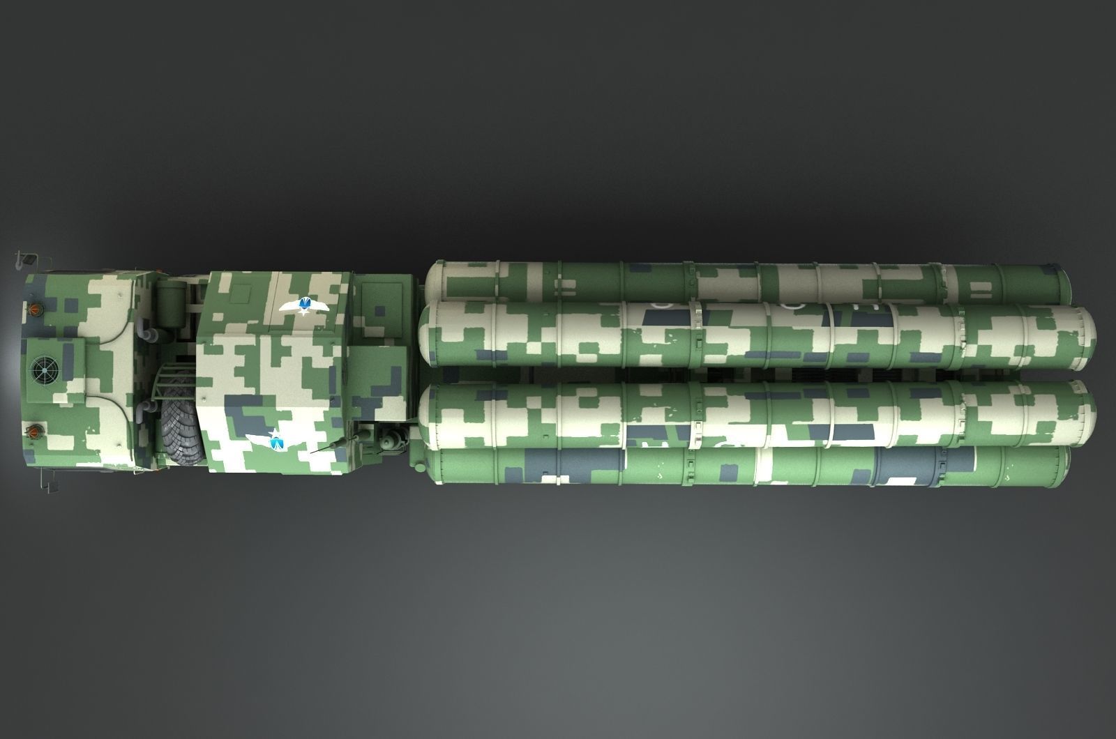 China Army Red flag 9 air defense missile 3D model | CGTrader