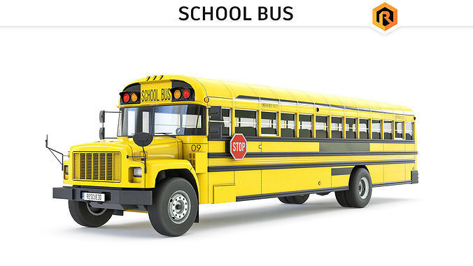 3d School Bus Bus