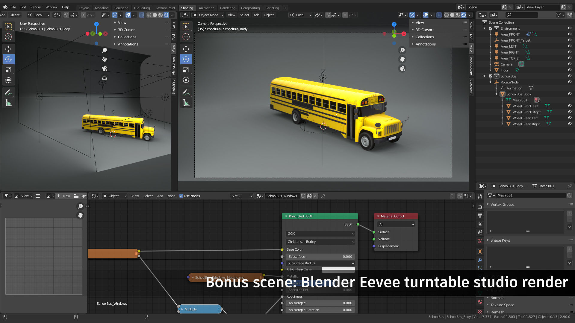 3D model School Bus VR / AR / low-poly | CGTrader
