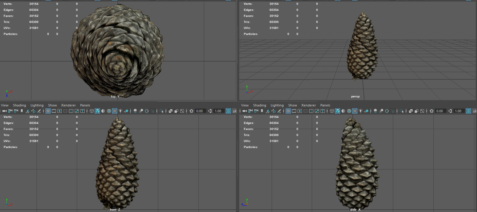 3D model PINECONE VR / AR / low-poly | CGTrader