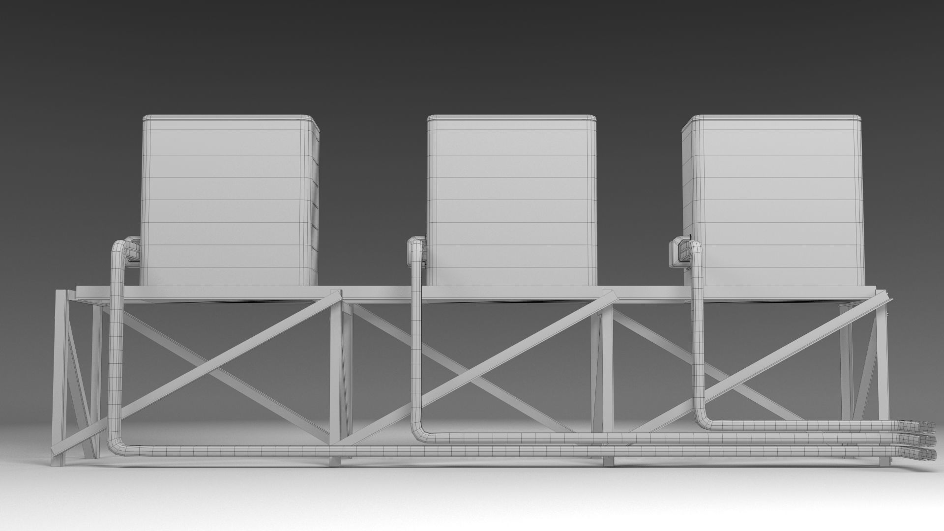 Air conditioner compressor unit free 3D model | CGTrader