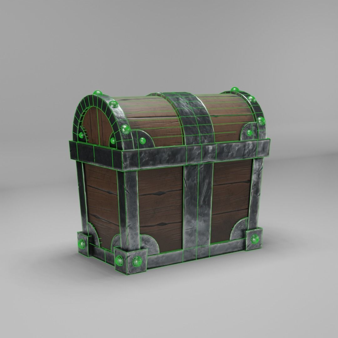 Treasure chest free VR / AR / low-poly 3D model | CGTrader