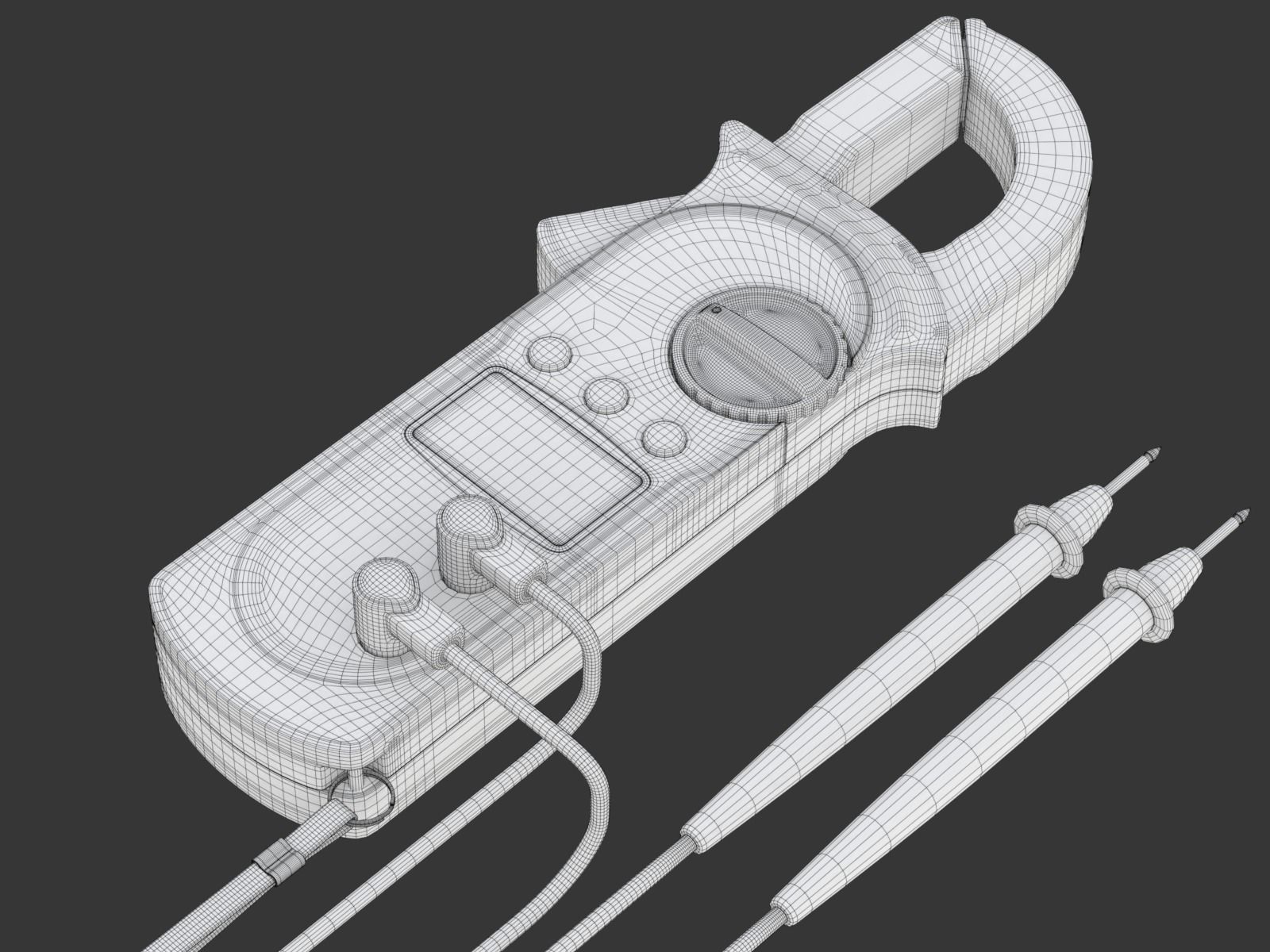 Digital Clamp Meter 3D model | CGTrader