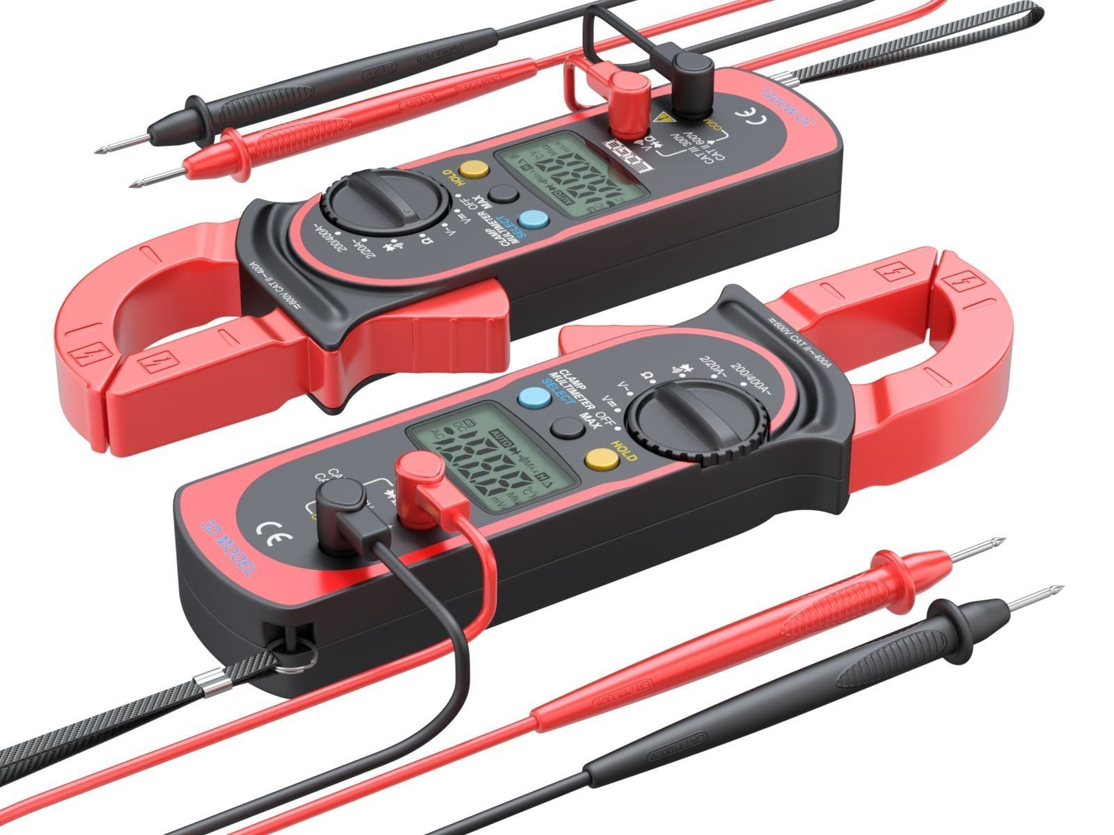 Digital Clamp Meter 3D model | CGTrader