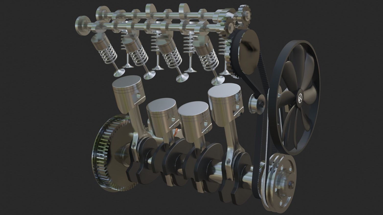 3 Animated Engines 3D Model Collection | CGTrader