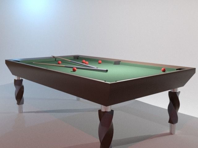Snooker Table free 3D model | CGTrader