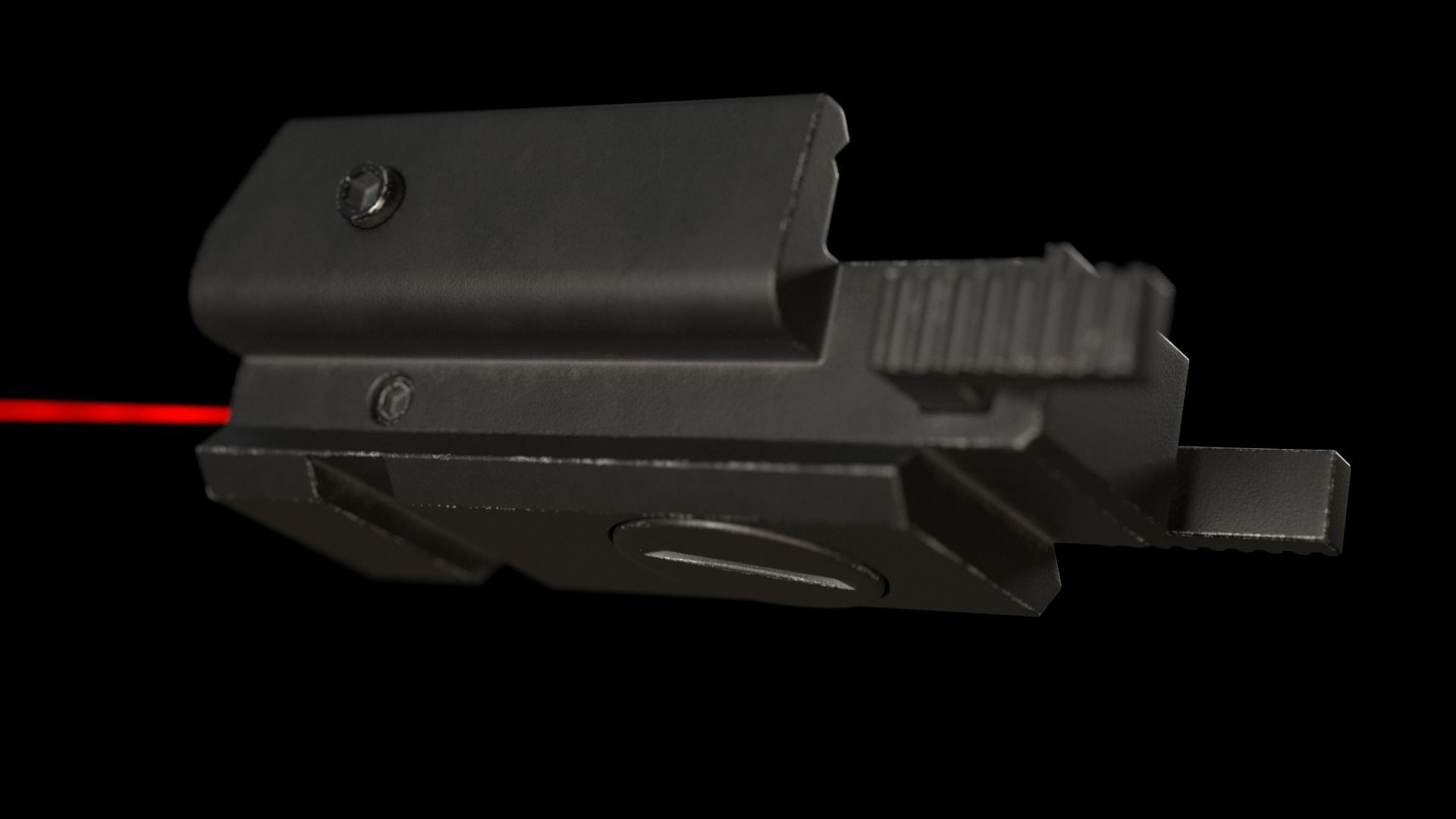 Tactical Red Dot Laser Sight 3D model | CGTrader
