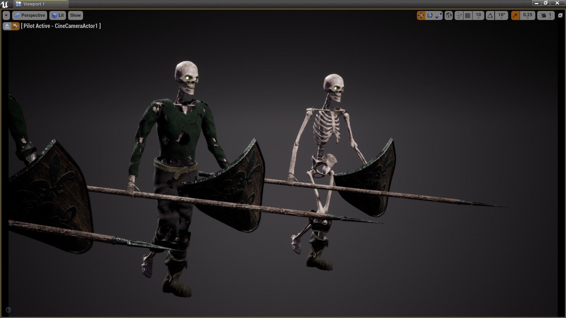 3D model Skeleton spearman VR / AR / low-poly | CGTrader
