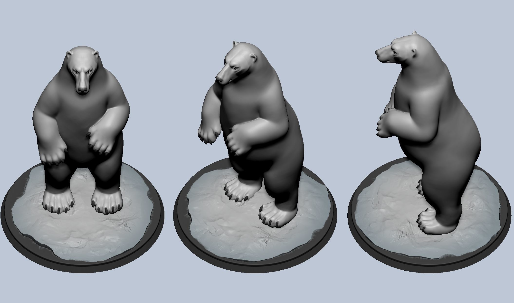 Polar Bear 3D model 3D printable | CGTrader