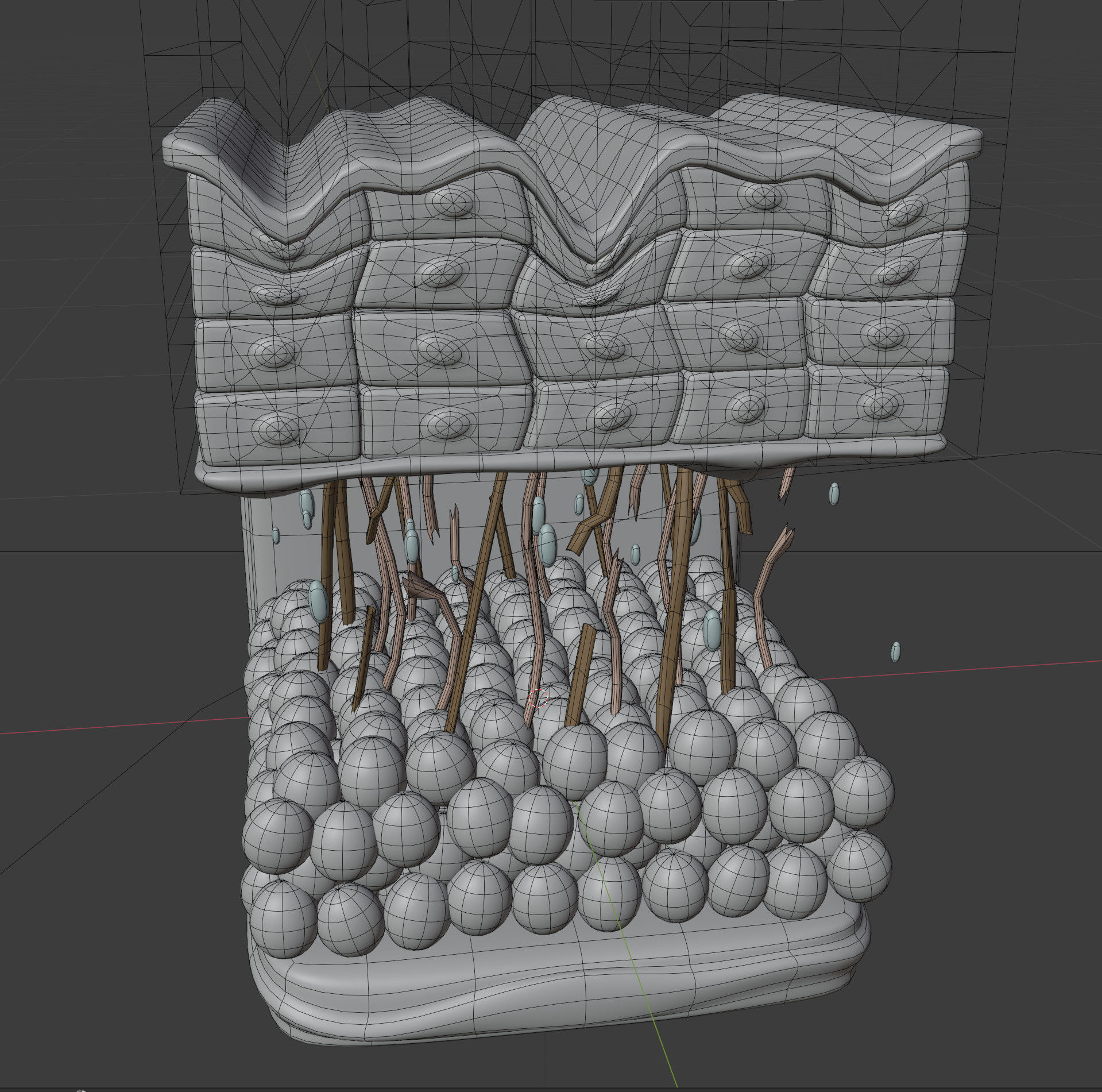 skin grows old animated 3D model animated | CGTrader