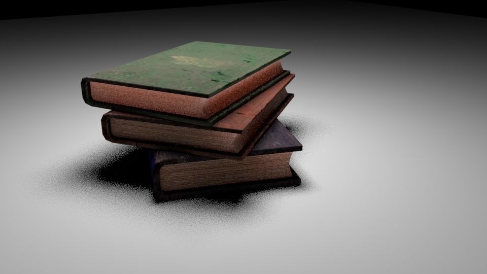 pile of books free 3D model | CGTrader