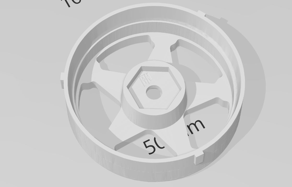 326 Power Yabaking 5 spoke for RC 3D model 3D printable | CGTrader