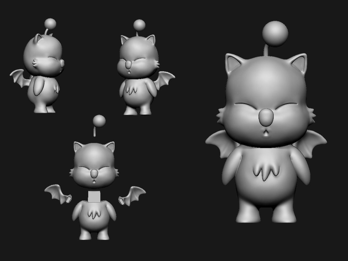 Cute Mogu STL 3D model 3D printable | CGTrader