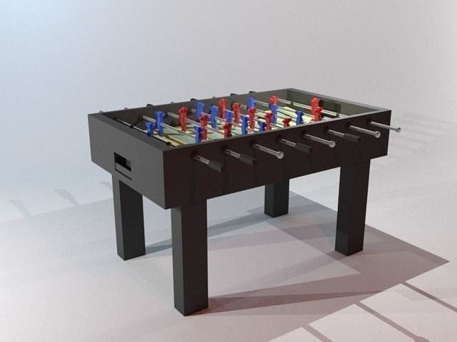 Table football free 3D model | CGTrader