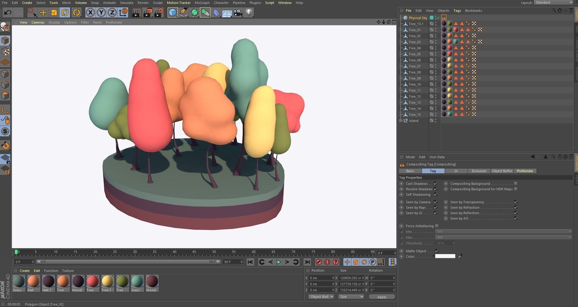 3D model Cartoon Low Poly Bubble Trees Pack VR / AR / low-poly | CGTrader