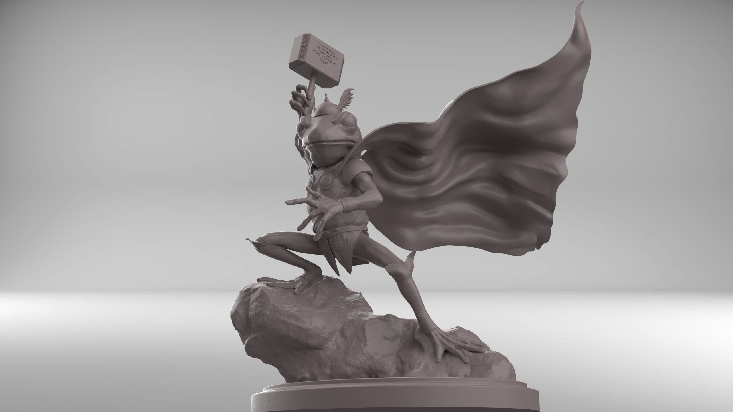 THROG Thor - Marvel 3D model 3D printable | CGTrader