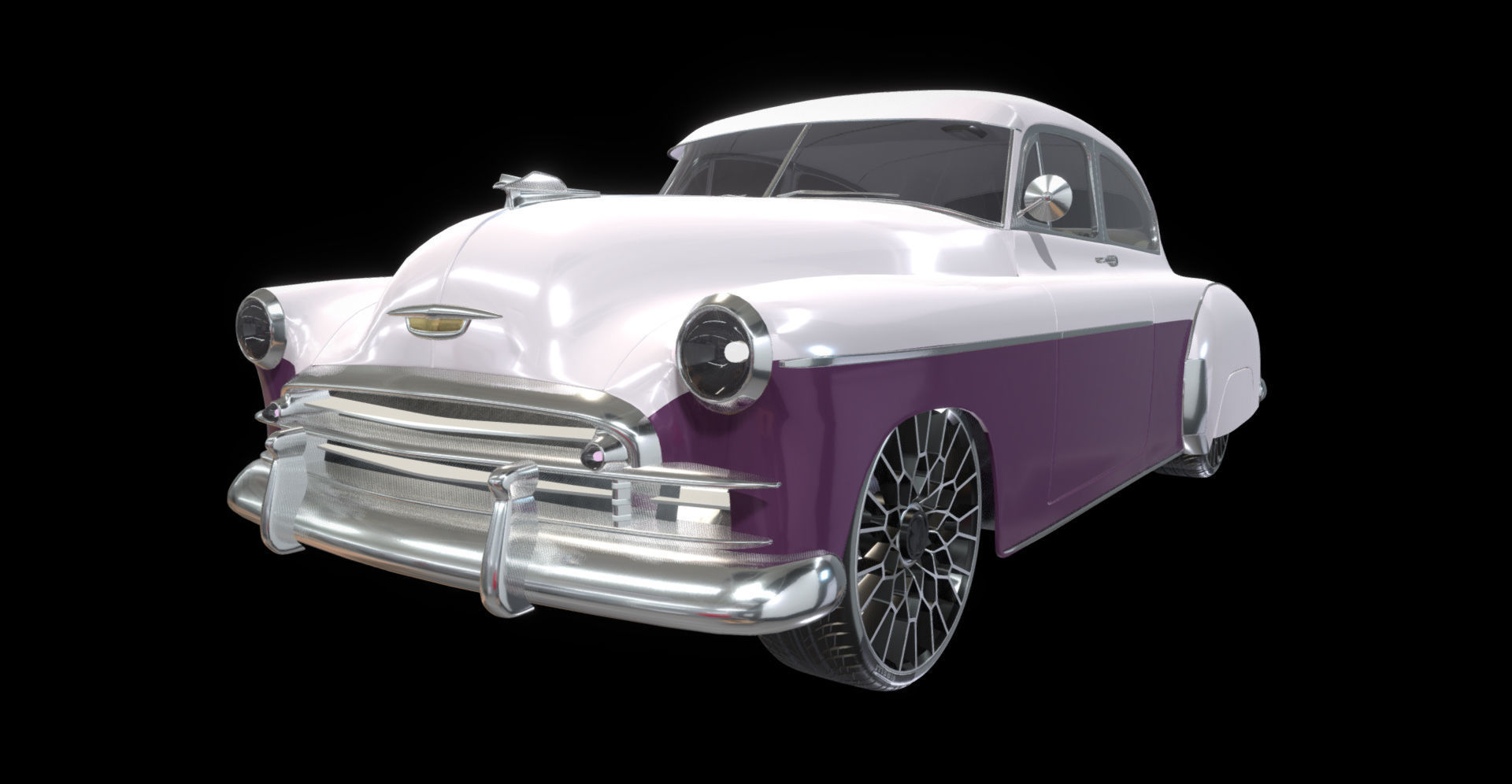 Chevy Fleetline Coupe Custom 1949 3D model | CGTrader