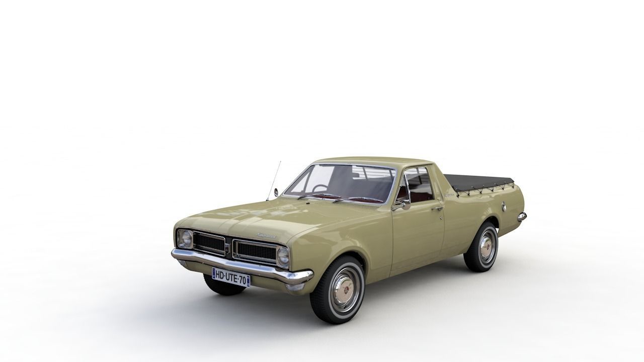 HOLDEN HG UTE KINGSWOOD 1970 3D model | CGTrader