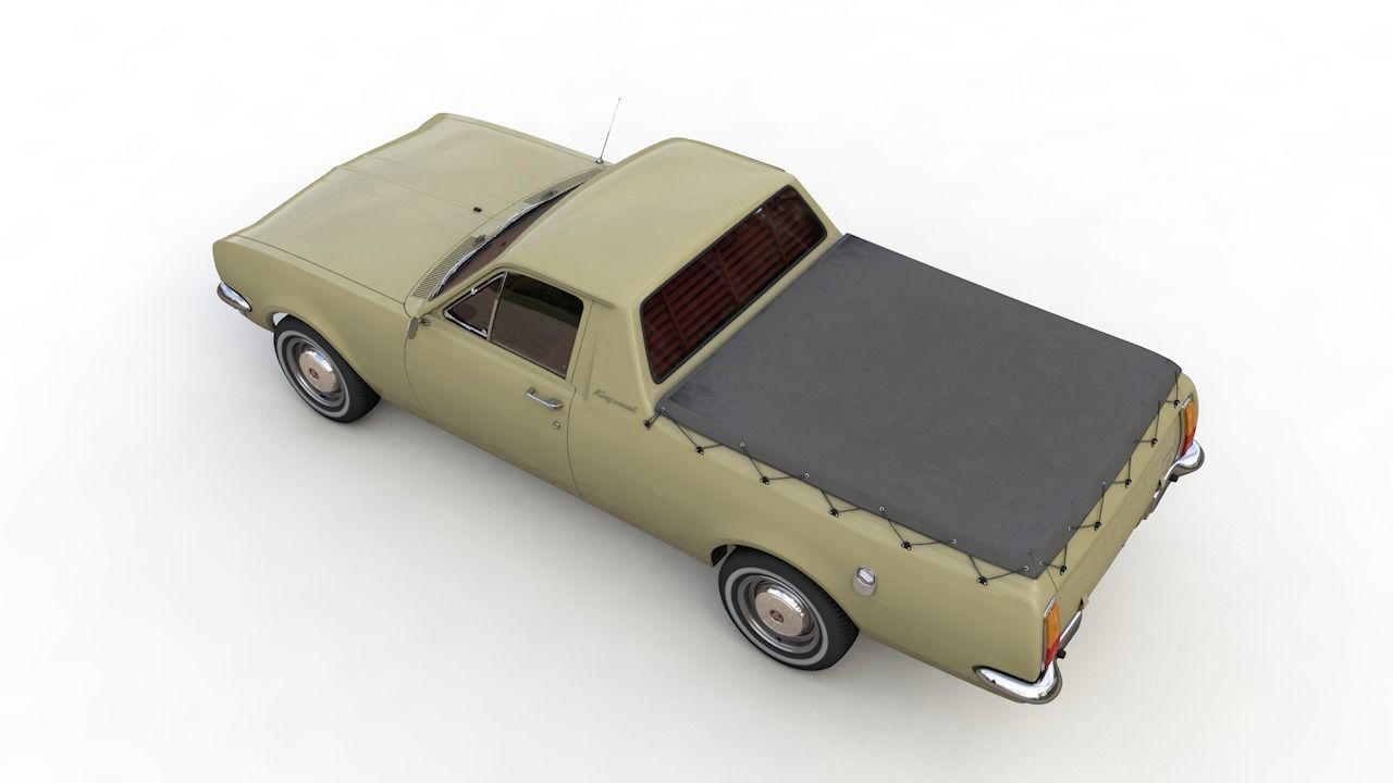HOLDEN HG UTE KINGSWOOD 1970 3D model | CGTrader