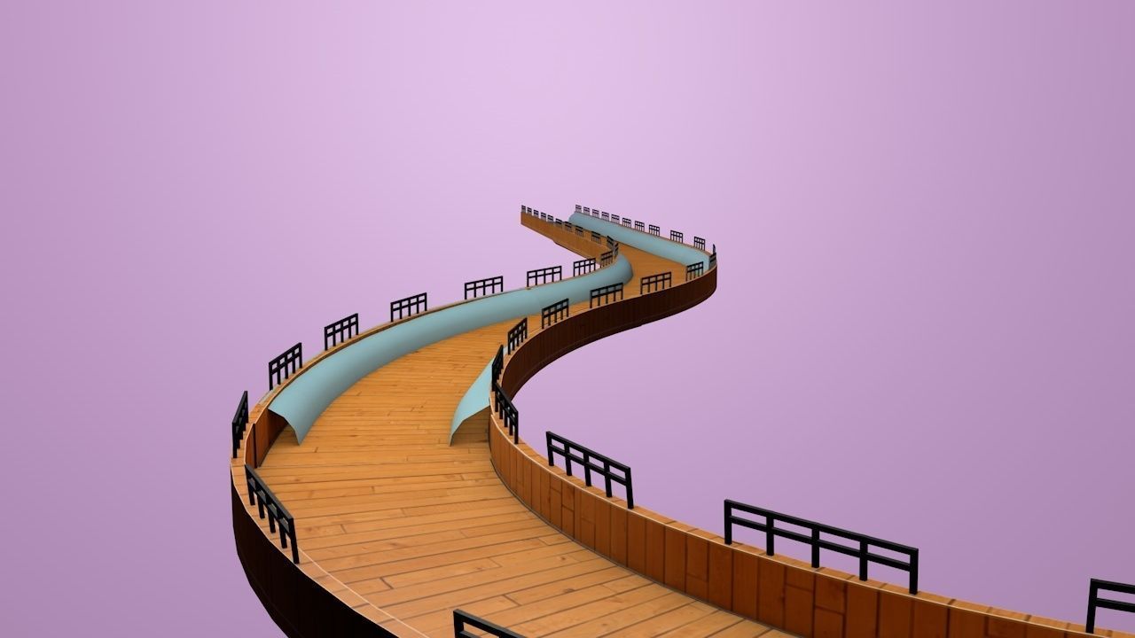 racing car ramp 3D model | CGTrader