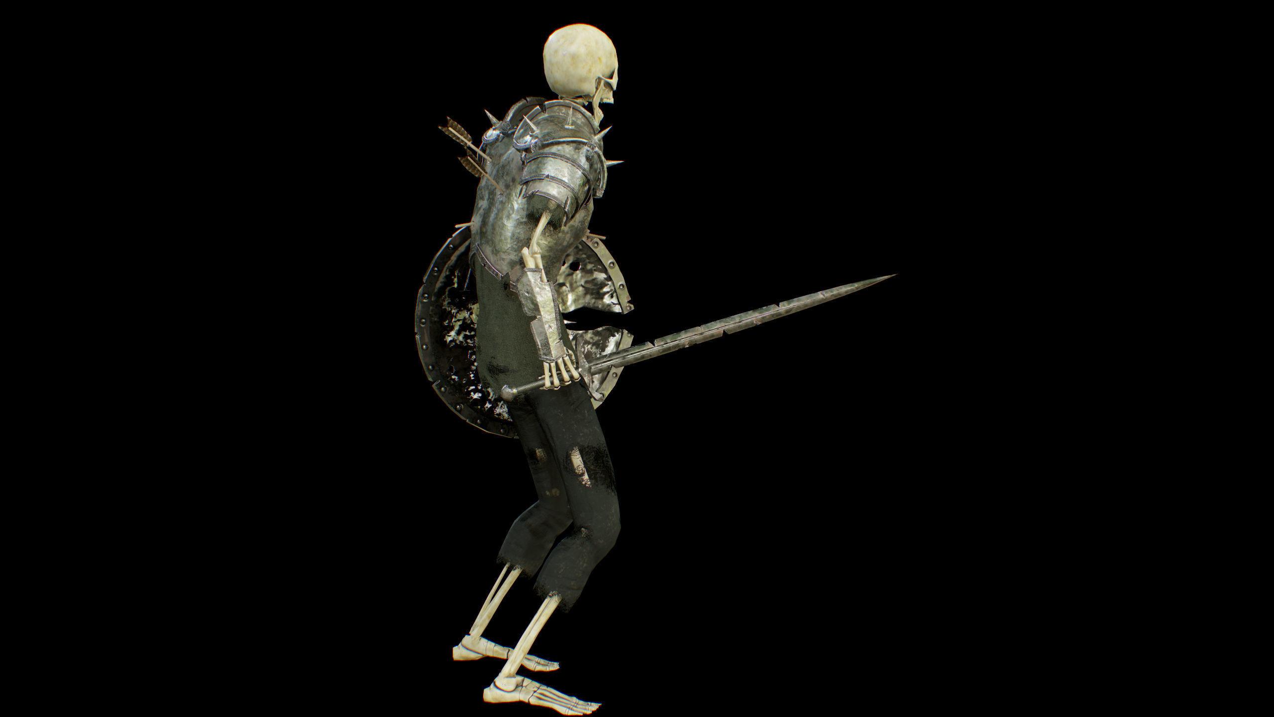 3D model skeleton VR / AR / low-poly rigged | CGTrader