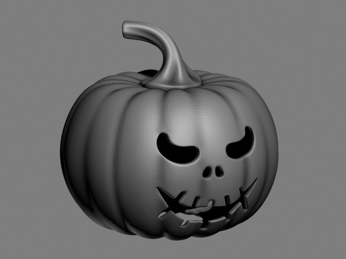 halloween pumpkin 10 3D model 3D printable | CGTrader