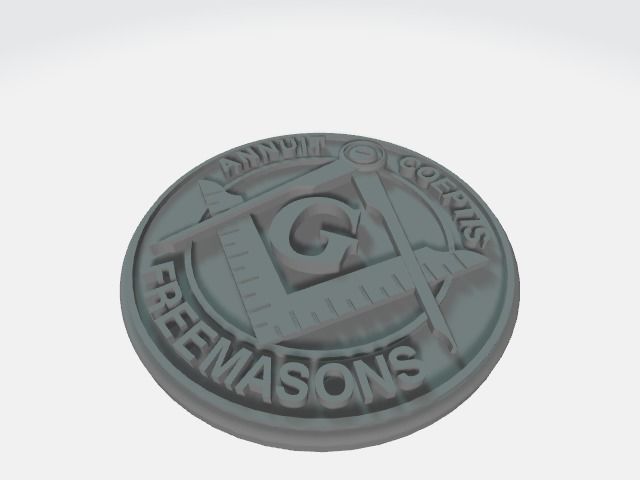 FREEMASON OVAL 3D model | CGTrader