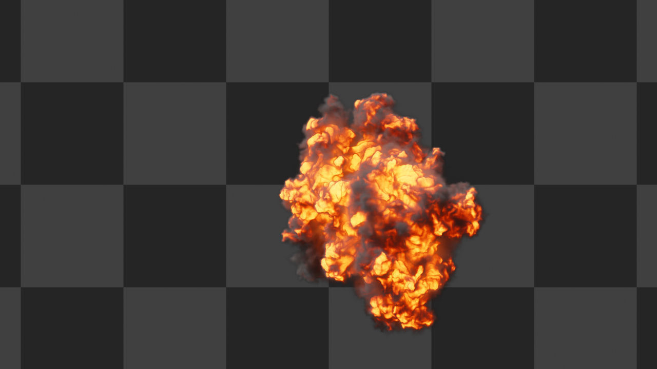 Aerial Explosion VDB Cache 3D model animated | CGTrader