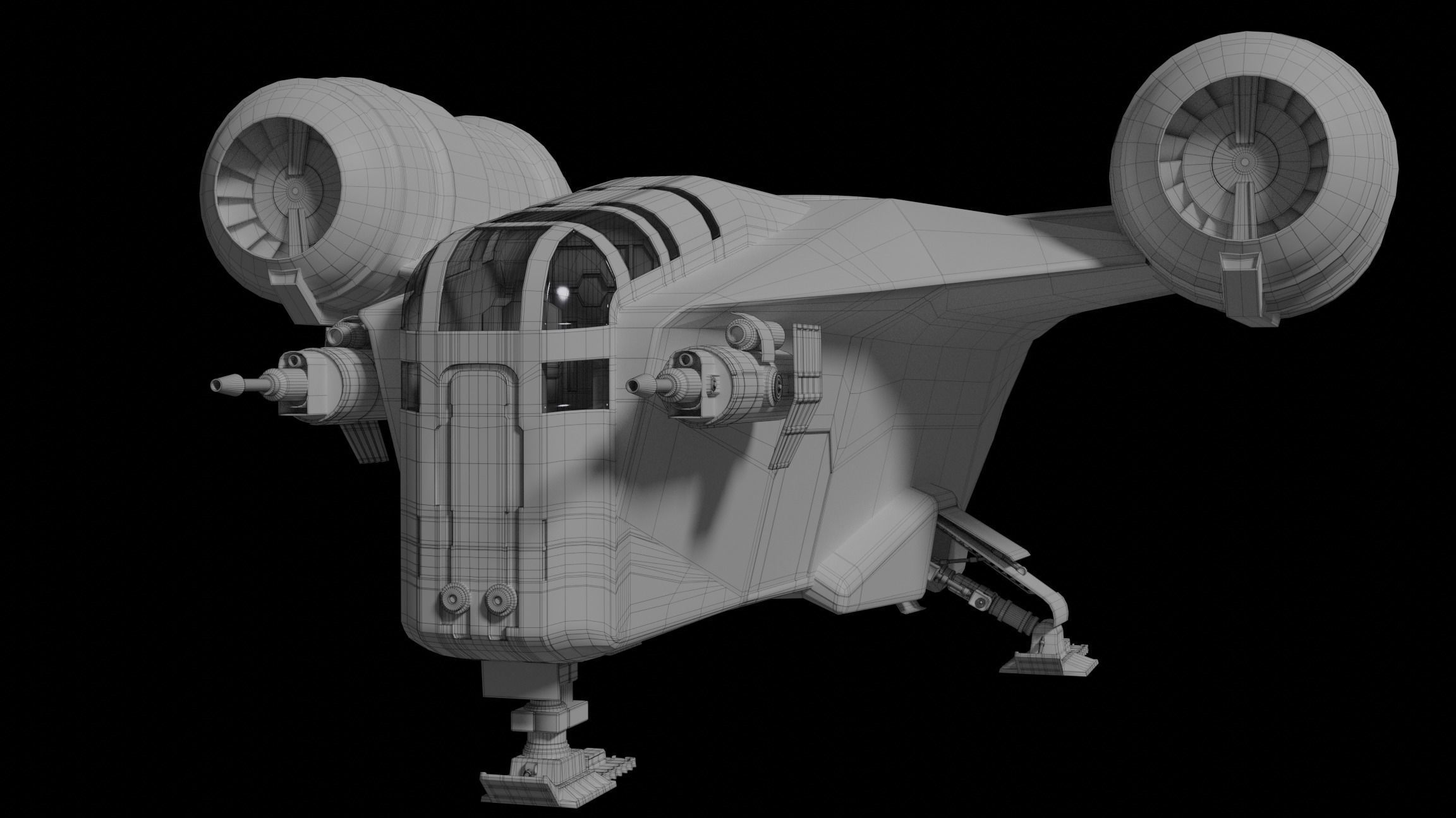 3D model Razor Crest VR / AR / low-poly | CGTrader