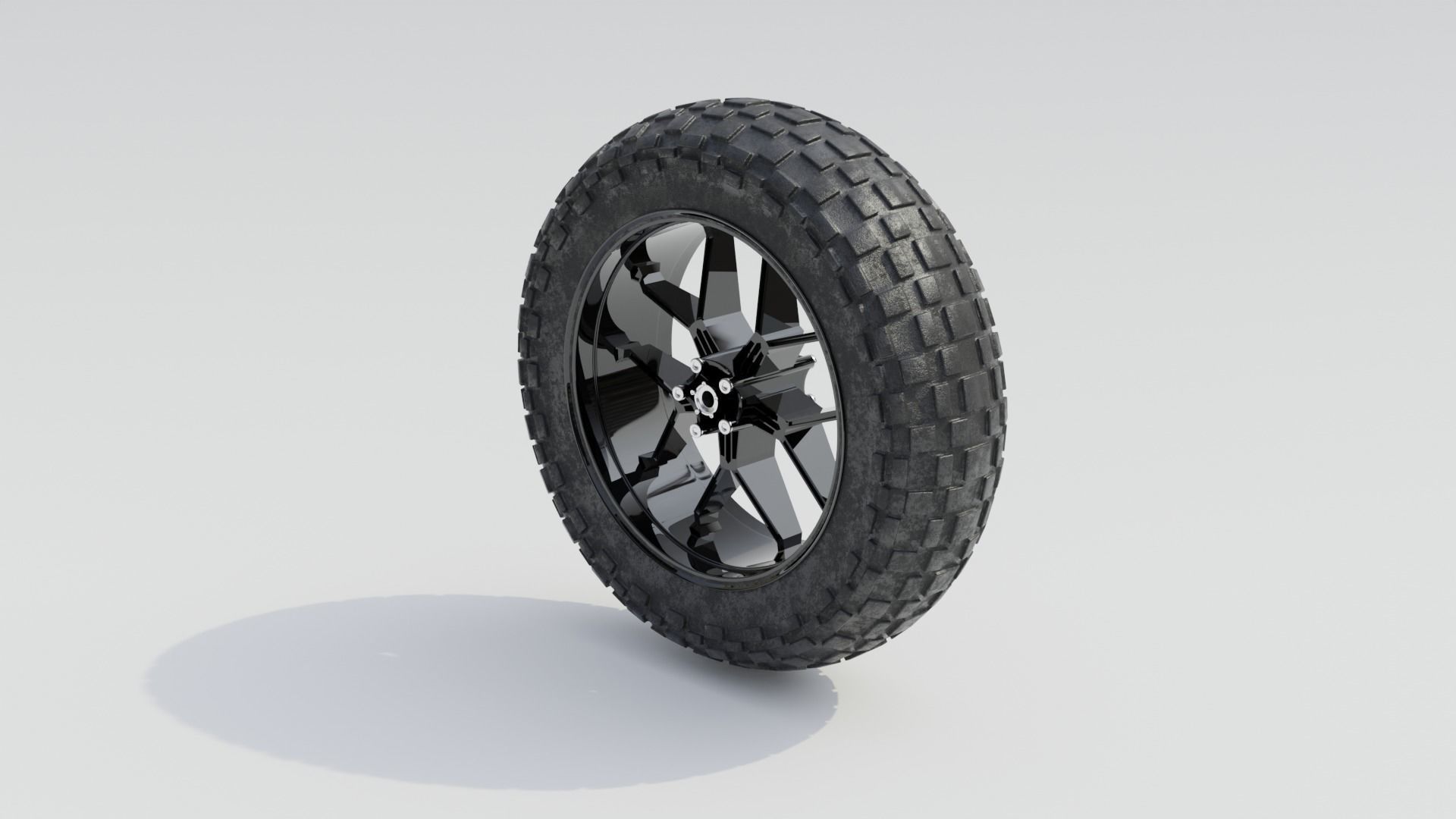 motorcycle wheels asset with blender 3D model | CGTrader