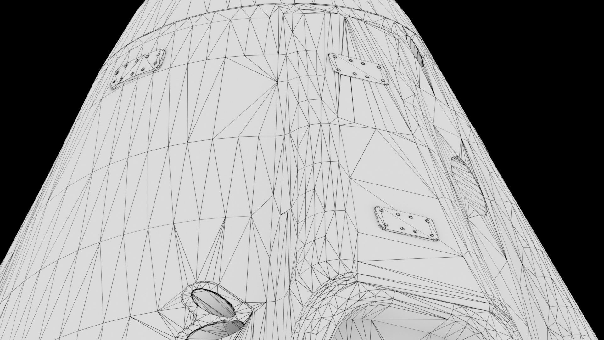 3D model Crew Dragon SpaceX Pod VR / AR / low-poly | CGTrader