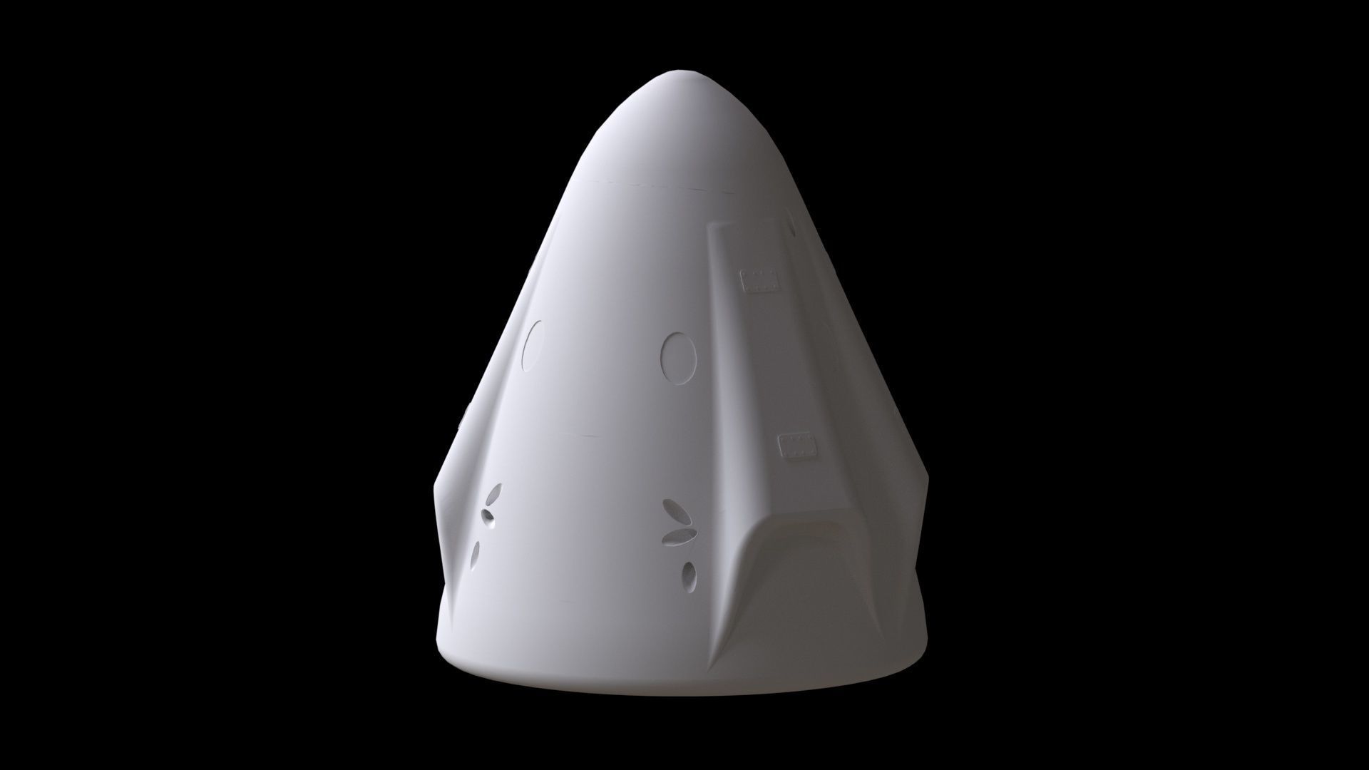 3D model Crew Dragon SpaceX Pod VR / AR / low-poly | CGTrader