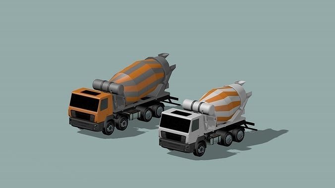 Truck mixer MAZ 3D model | CGTrader