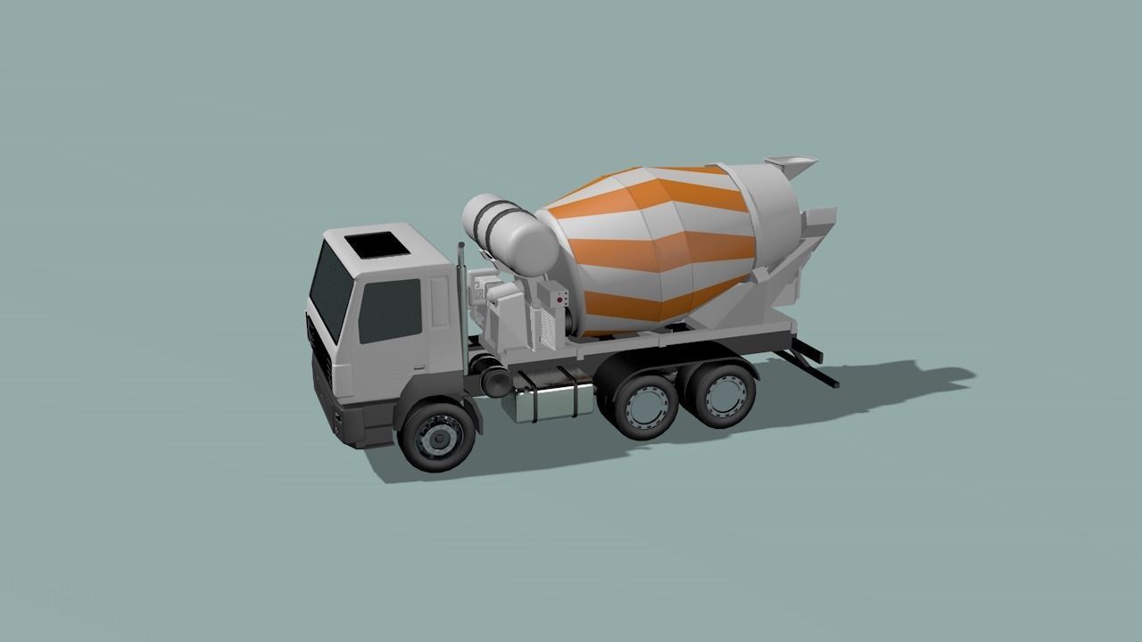 Truck mixer MAZ 3D model | CGTrader