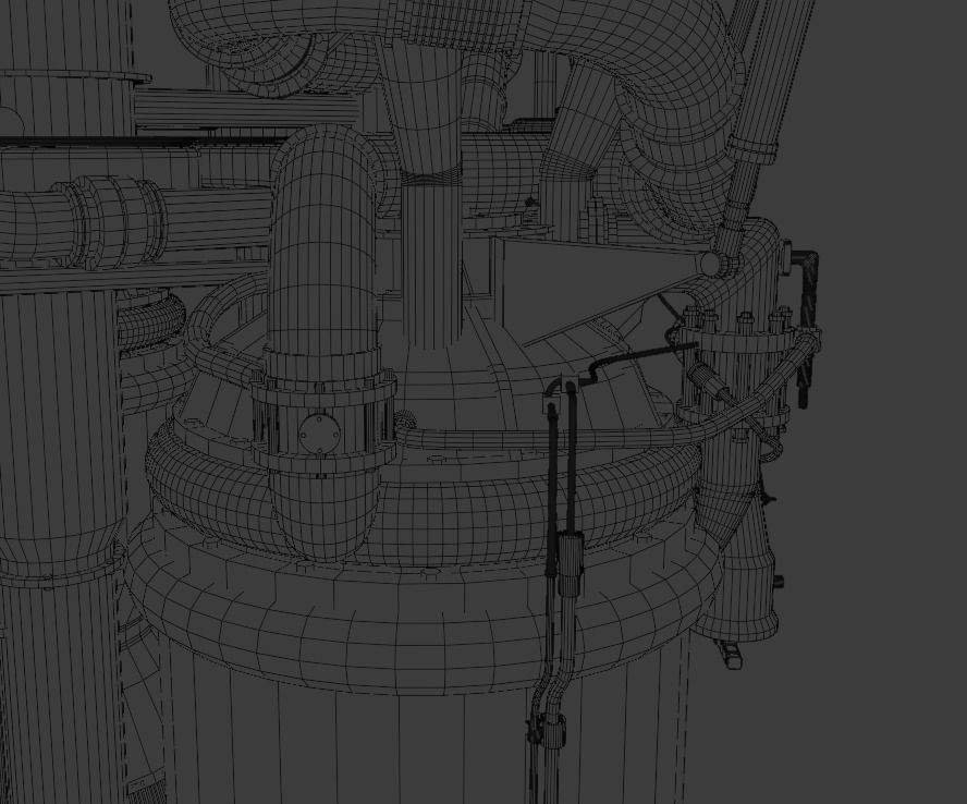 LR-87 Titan II Rocket Engine 3D model | CGTrader