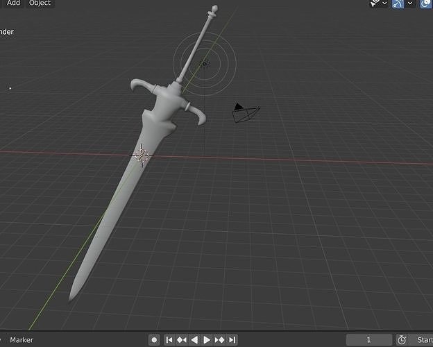 3D model sword VR / AR / low-poly | CGTrader