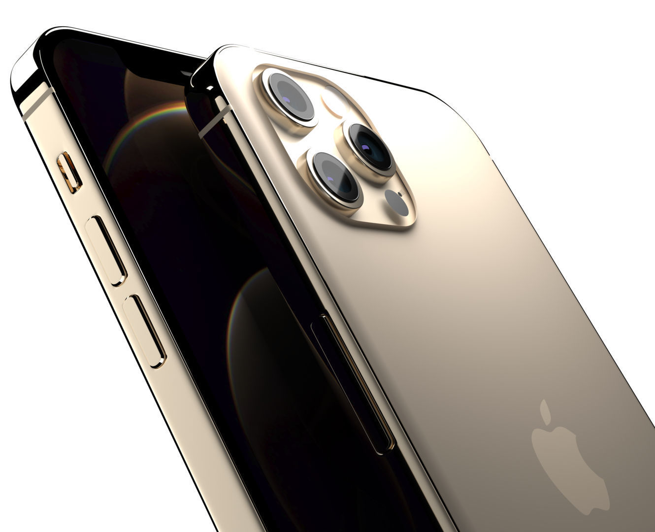 3D model Apple iPhone 12 Pro Max Gold VR / AR / low-poly | CGTrader