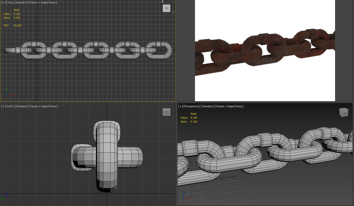 Steel chain 3D model | CGTrader