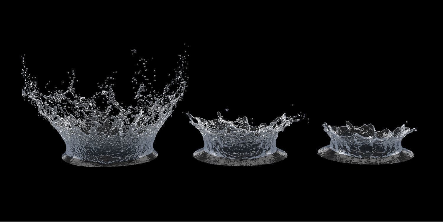 Water Splash 3D Model 3D model | CGTrader