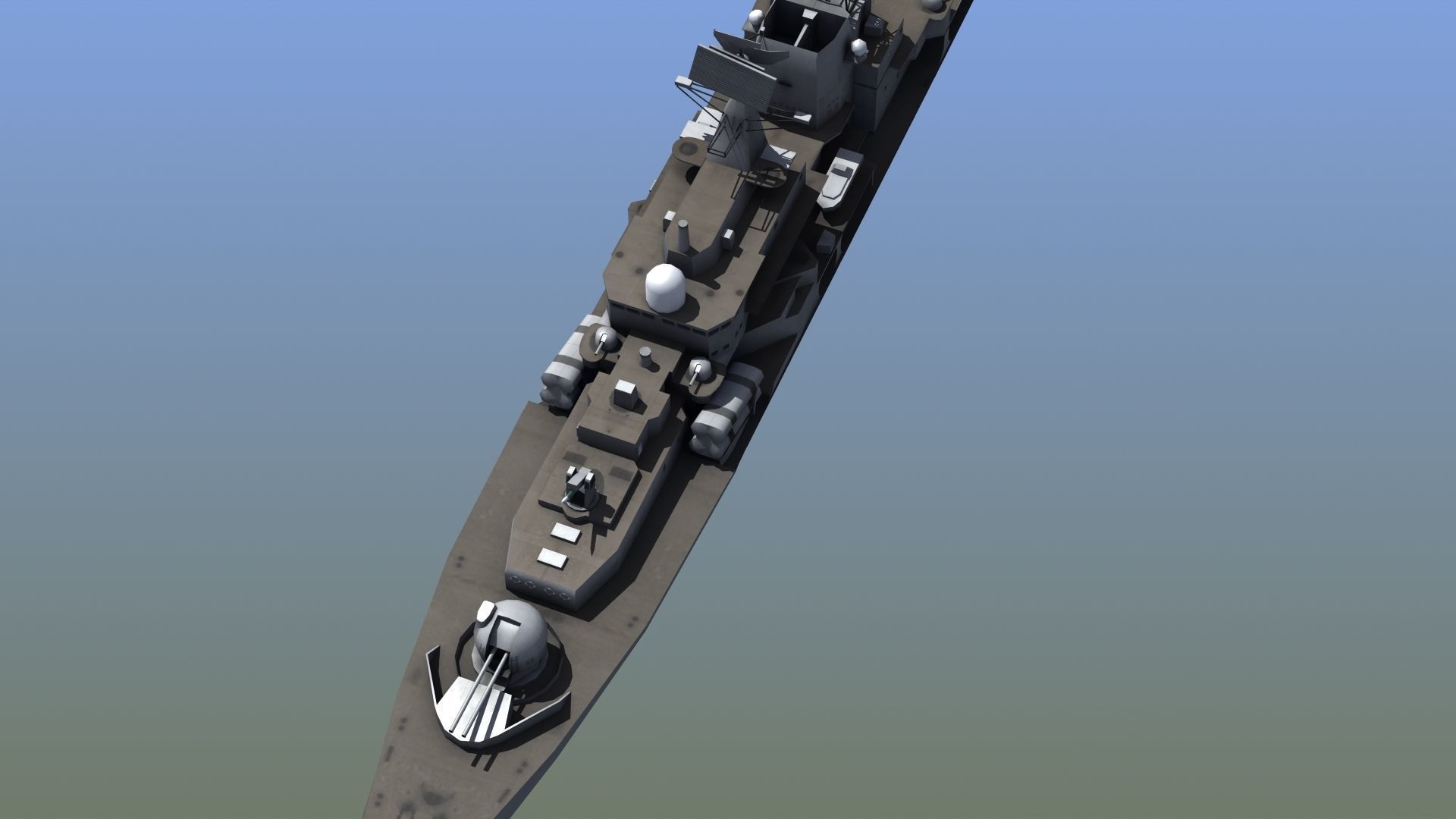 3D model Sovremenny Destroyer VR / AR / low-poly | CGTrader