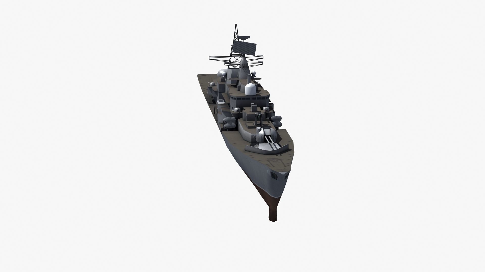 3D model Sovremenny Destroyer VR / AR / low-poly | CGTrader