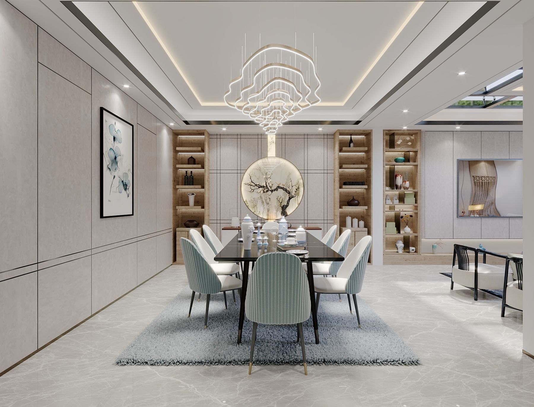 neo Chinese style 3D model rigged | CGTrader