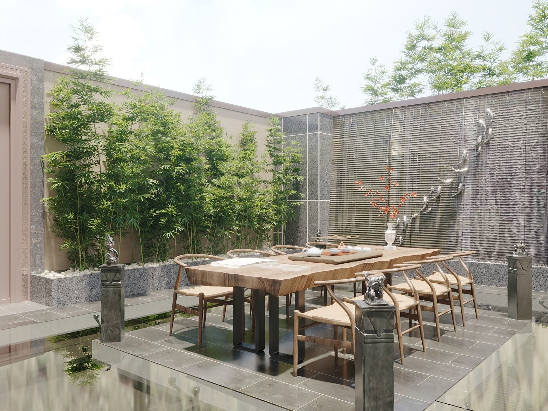 neo Chinese style 3D model rigged | CGTrader