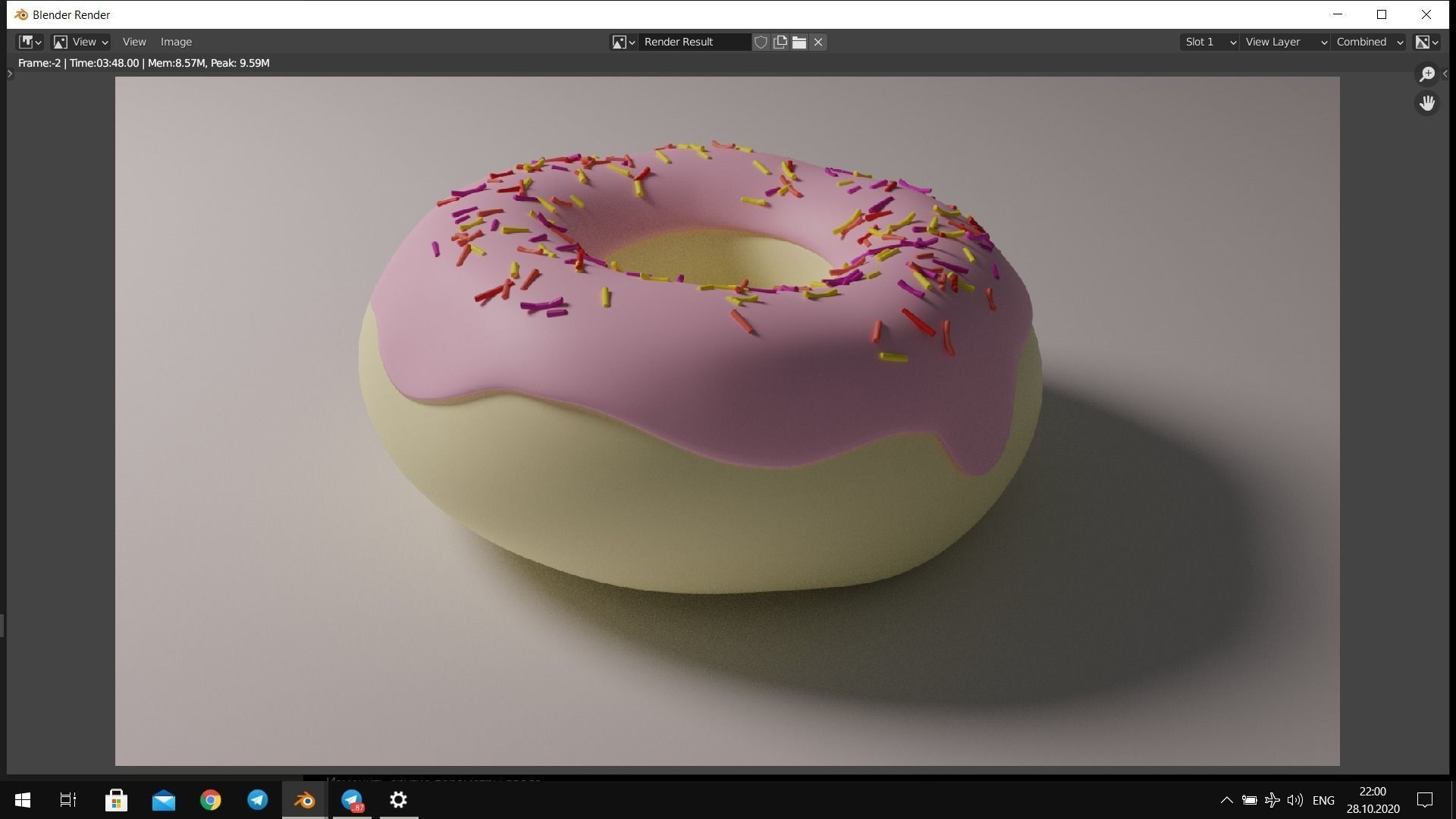 delicious donut 3D print model | CGTrader
