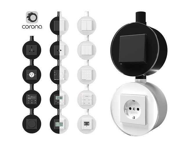 3D model Gira Studio surface-mounted VR / AR / low-poly | CGTrader