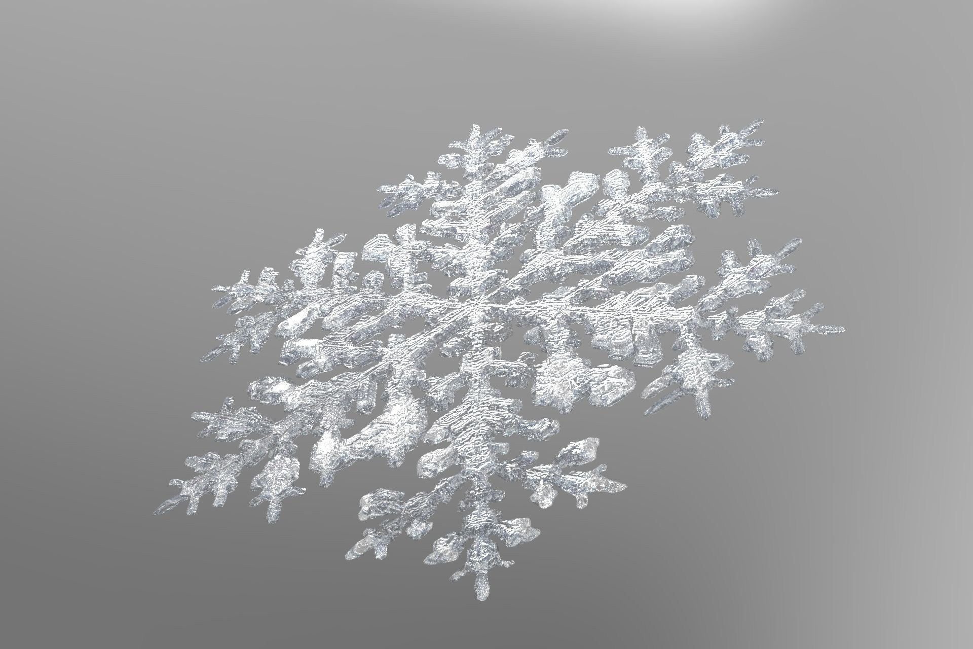Realistic snowflake 3D model | CGTrader