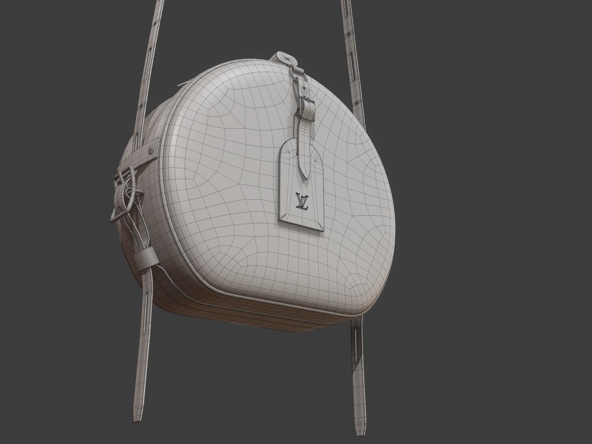 3D model Louis Vuitton Boite Chapeau Souple Bag Monogram Leather VR ...
